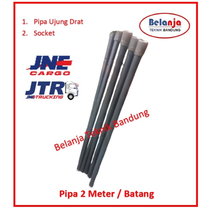 Jual Pipa Besi 2 Meter Tiang Mata Bore Pile Straus Pile Panjang 2 Meter ...