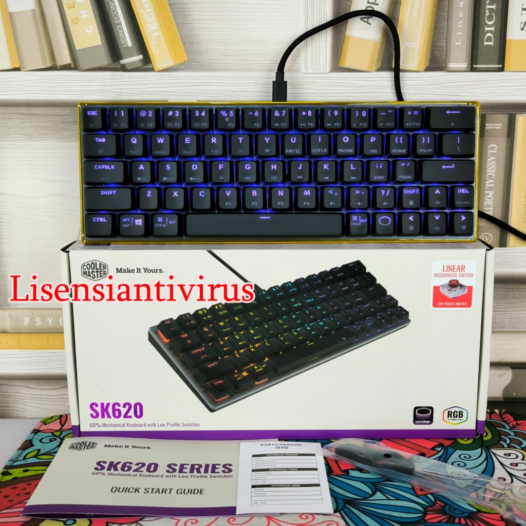 Jual Keyboard Mechanical Gaming Cooler Master SK620 Low Profile Gaming ...