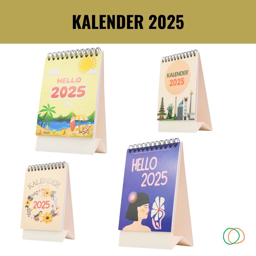 Jual Calendar Meja A6 2025 - Ukuran A6 - Kalender Meja Aesthetic ...