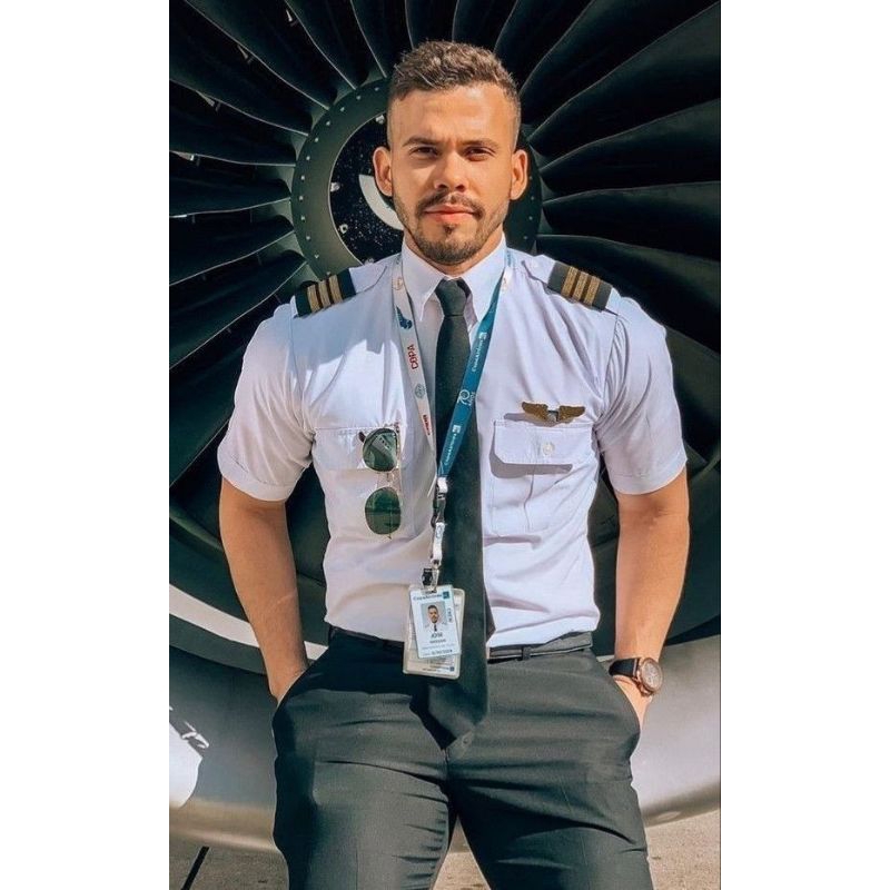 Jual baju pilot/baju pdh/ atasan seragam putih | Shopee Indonesia