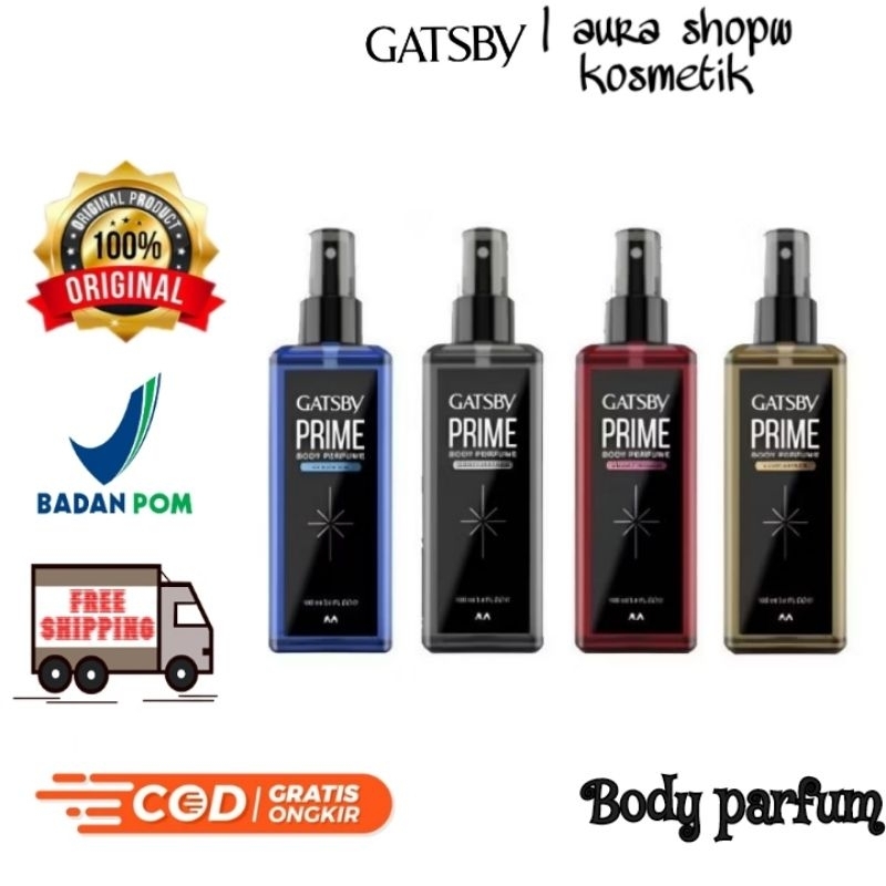 Jual (COD) GATSBY PRIME BODY PARFUM 100ML | Shopee Indonesia