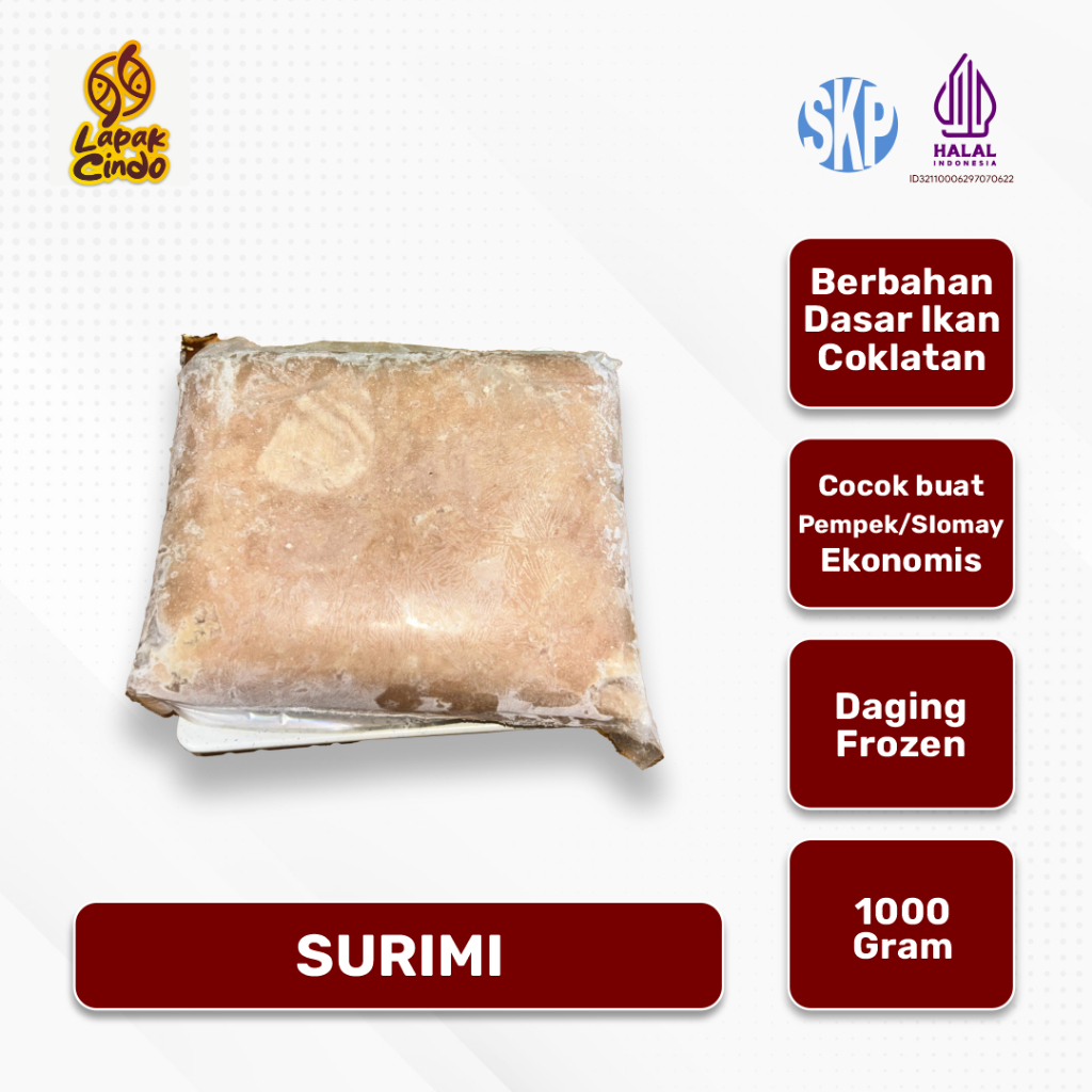 Jual Surimi Super 100% Daging Ikan Lapak Cindo (1 Kg) | Shopee Indonesia