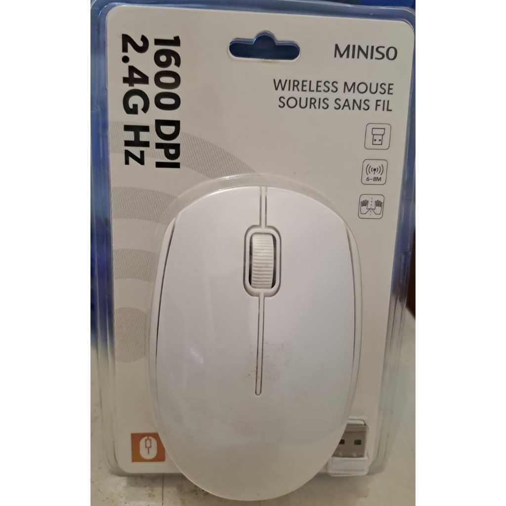 Jual MINISO ORIGINAL Mouse Wireless Silent 2.4GHz Optical Sensor Laptop ...
