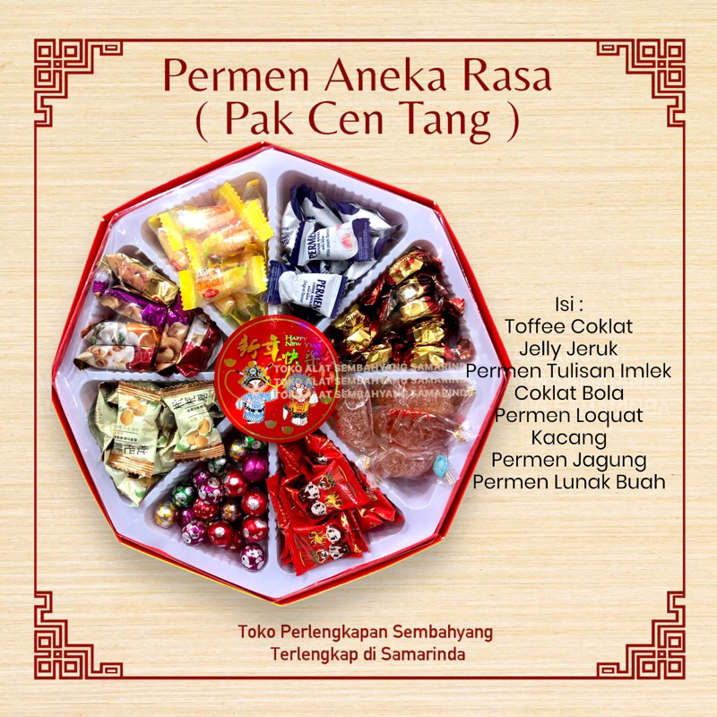 Jual Permen Aneka Rasa / Pak Cen Tang / Imlek 2025 / Penguin Brand ...