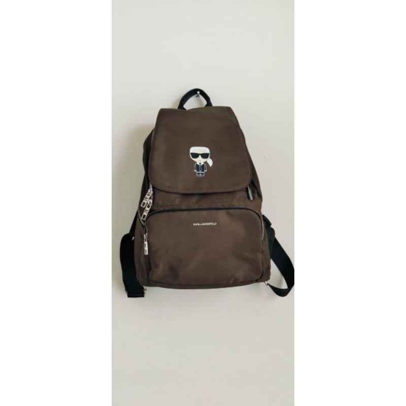 Jual Ransel Backpack KARL warna Olive | Shopee Indonesia