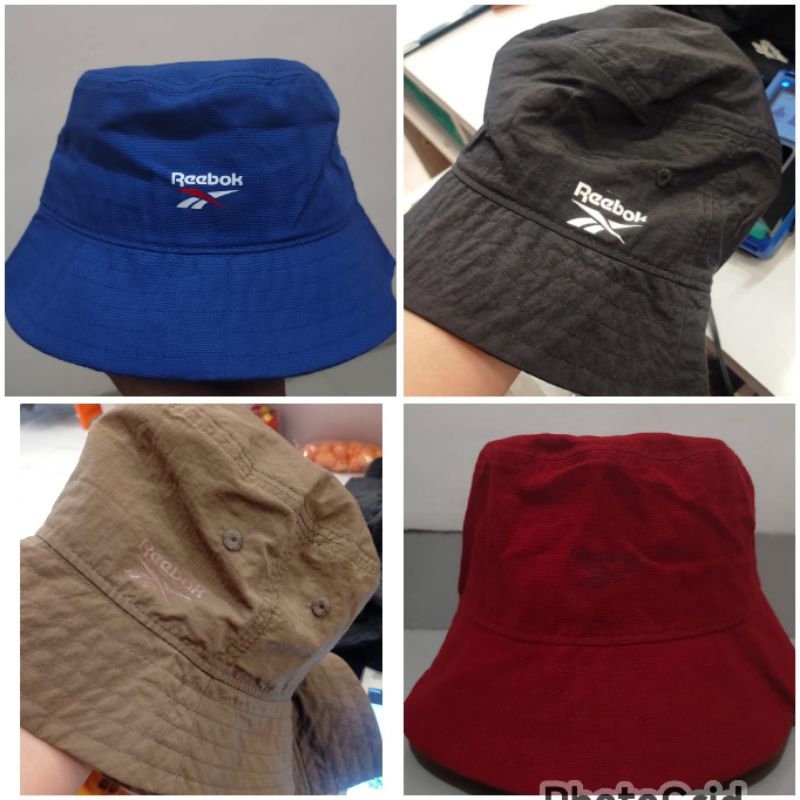 Jual Bucket Hat Topi Bulat Reebok Cewek Cowok All Size Original Bahan ...