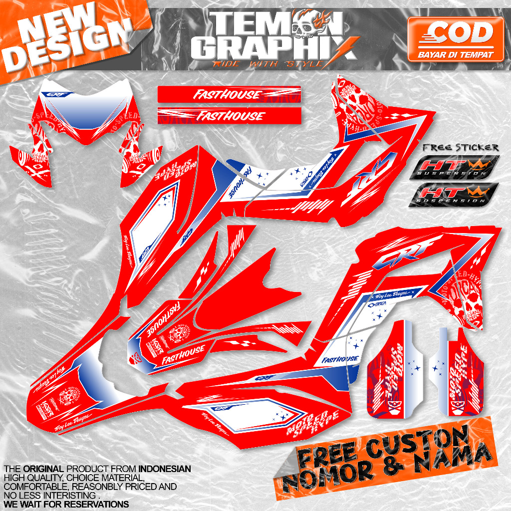 Jual DECAL STICKER HONDA CRF 150 L / DEKAL STIKER CRF 150 L SUPERMOTO ...