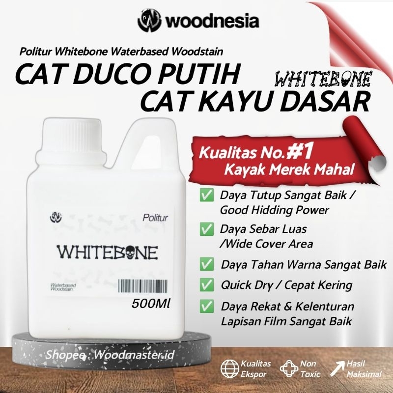 Jual Cat duco putih cat kayu dasar politur kayu putih bisa untuk besi ...