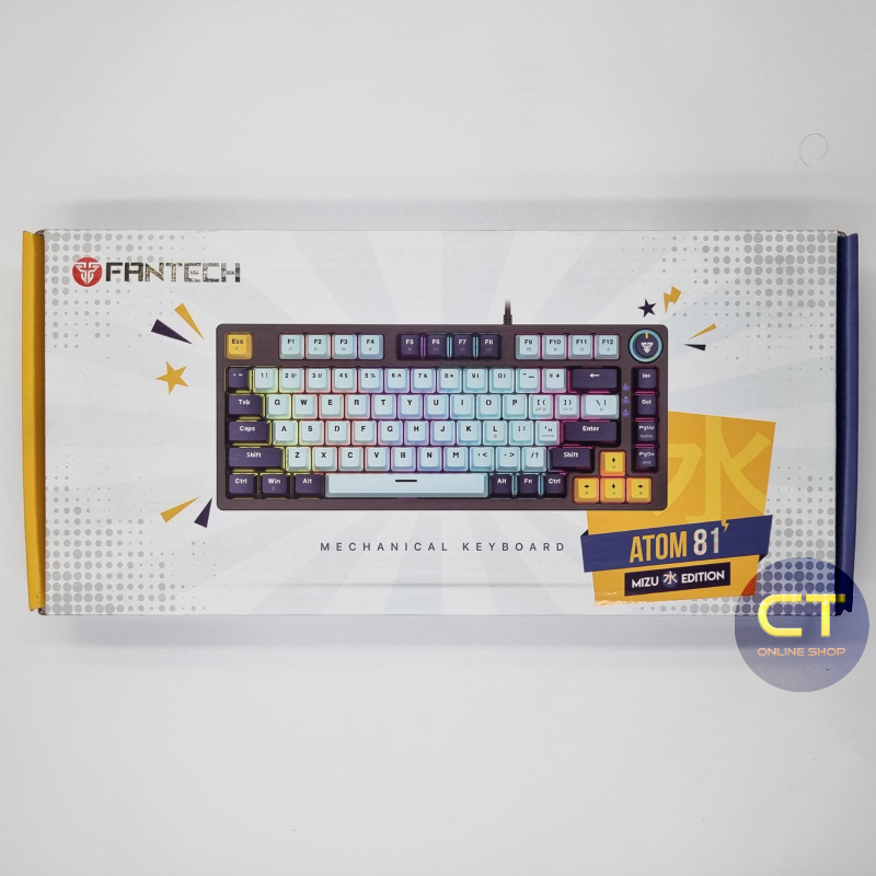 Jual FANTECH ATOM81 MK875 V2 Wired Mechanical Gaming Keyboard Mizu Edition | Shopee Indonesia