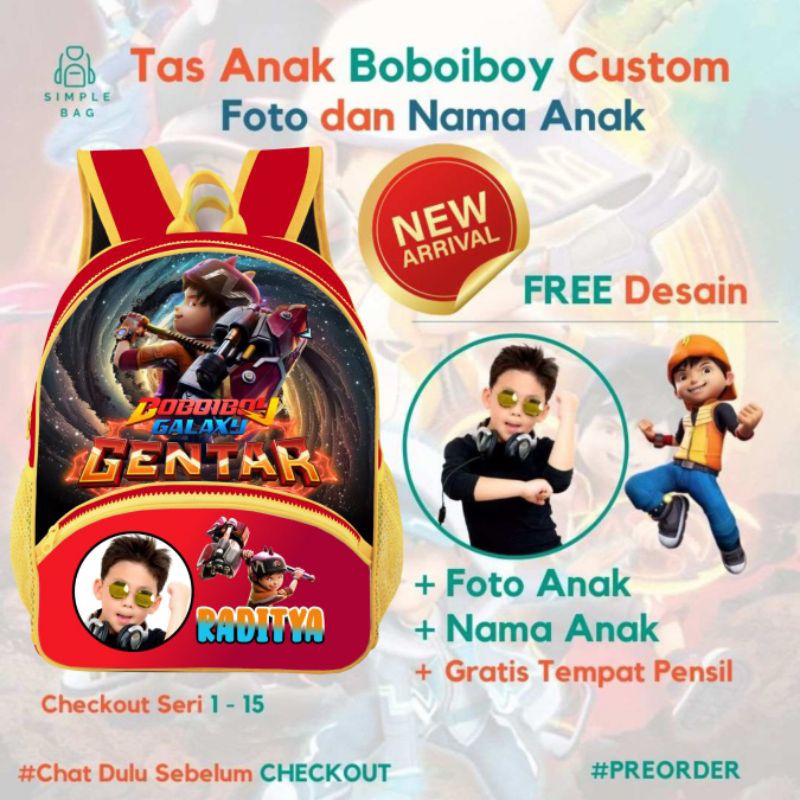 Jual TAS BOBOIBOY GENTAR // TAS BOBOIBOY WINDARA TAS FOTO ANAK TAS ANAK ...