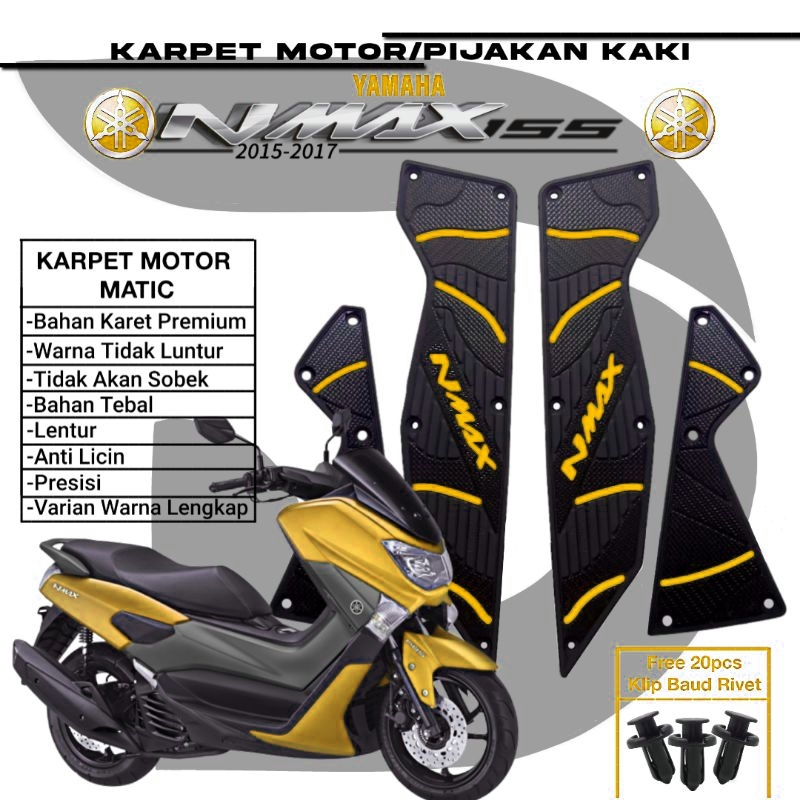 Jual Aksesoris Motor Yamaha Nmax 155 Bahan Karet Tidak Licin Variasi ...