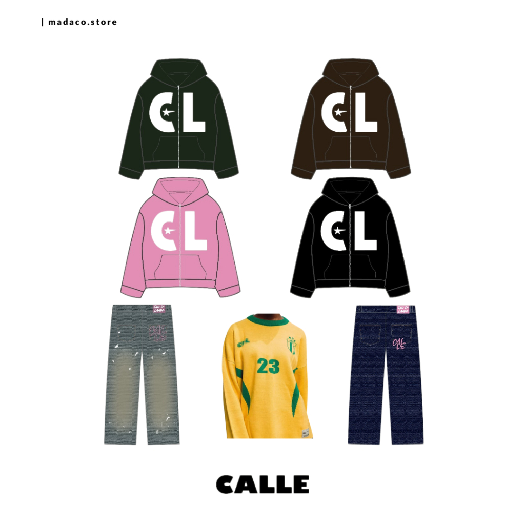 Jual CDL CALLE ZIP HOODIE/KNITWEAR BRAZIL/DENIM - CALLE DE LARACHE ...