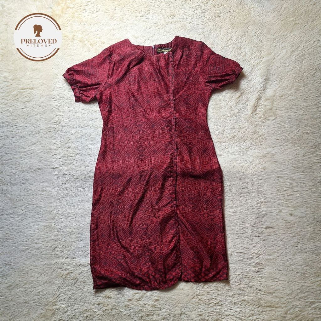 Jual (THRIFT PART 50) Dress Merah Mini Pendek Wanita | Shopee Indonesia