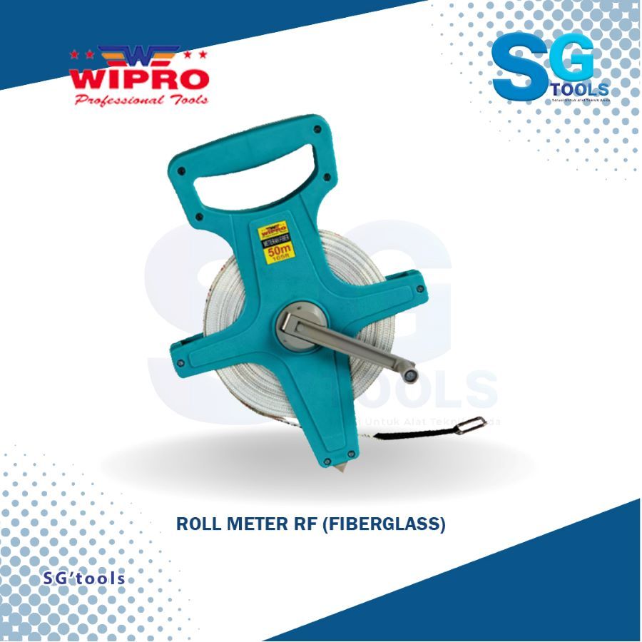 Jual Wipro Roll meter RF-50 (50 meter) fiberglass Wipro | Shopee Indonesia