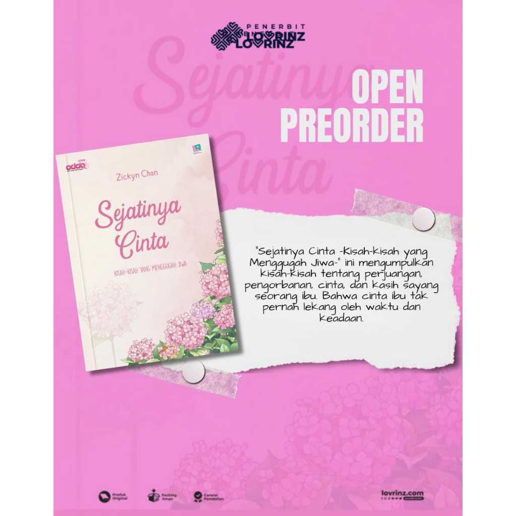Jual Buku Original :Sejatinya Cinta-Penerbit LovRinz | Shopee Indonesia