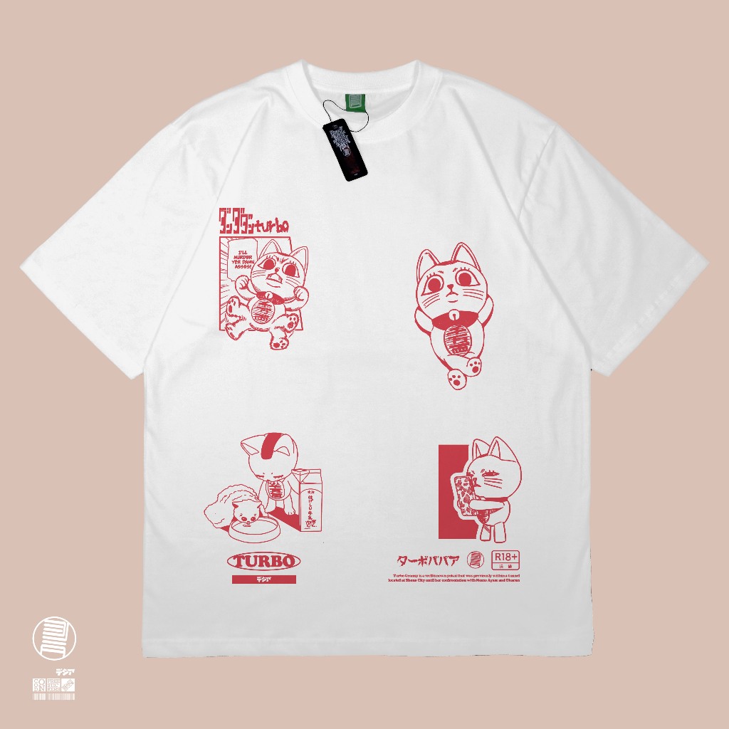 Jual T-Shirt Turbo Baba Granny Dandadan Maneki Neko Doll Anime Manga ...