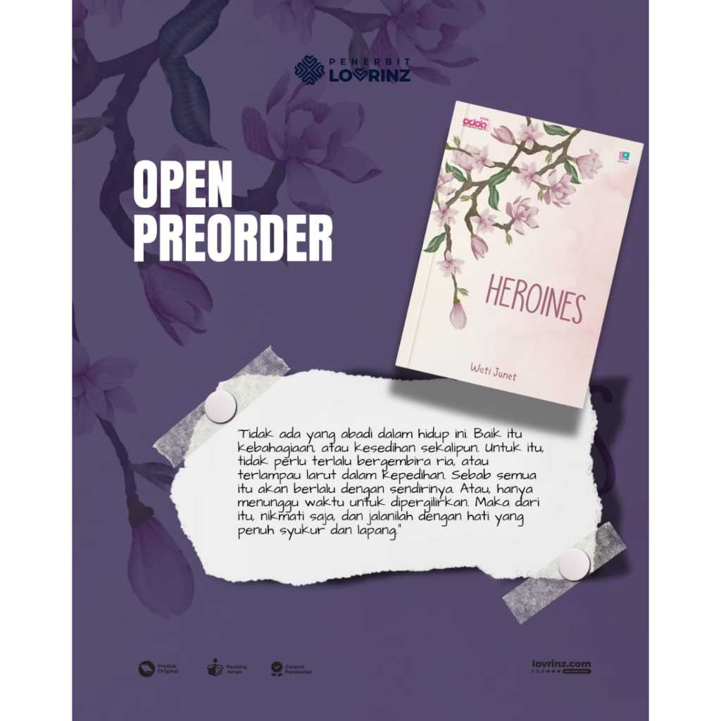 Jual Buku Original "Heroines" By Wati Junet-Penerbit LovRinz | Shopee Indonesia