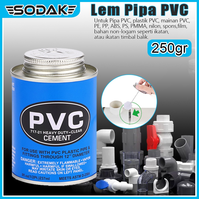 Jual Lem PVC Kaleng 250gr / Lem Pipa PVC Kaleng / Lem Pipa Paralon ...