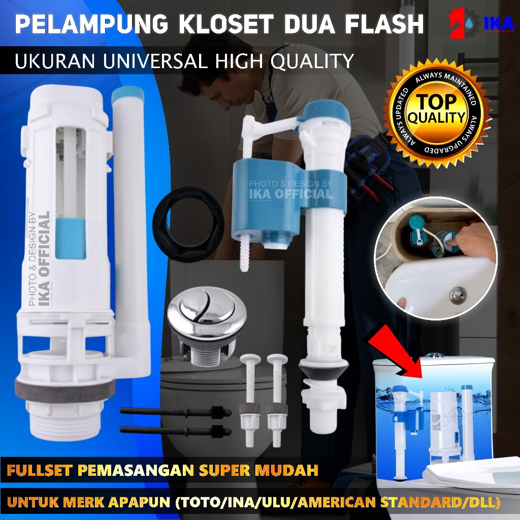 Jual SPAREPART ALAT TABUNG CLOSET DUDUK , PELAMPUNG KLOSET DUAL FLASH ...