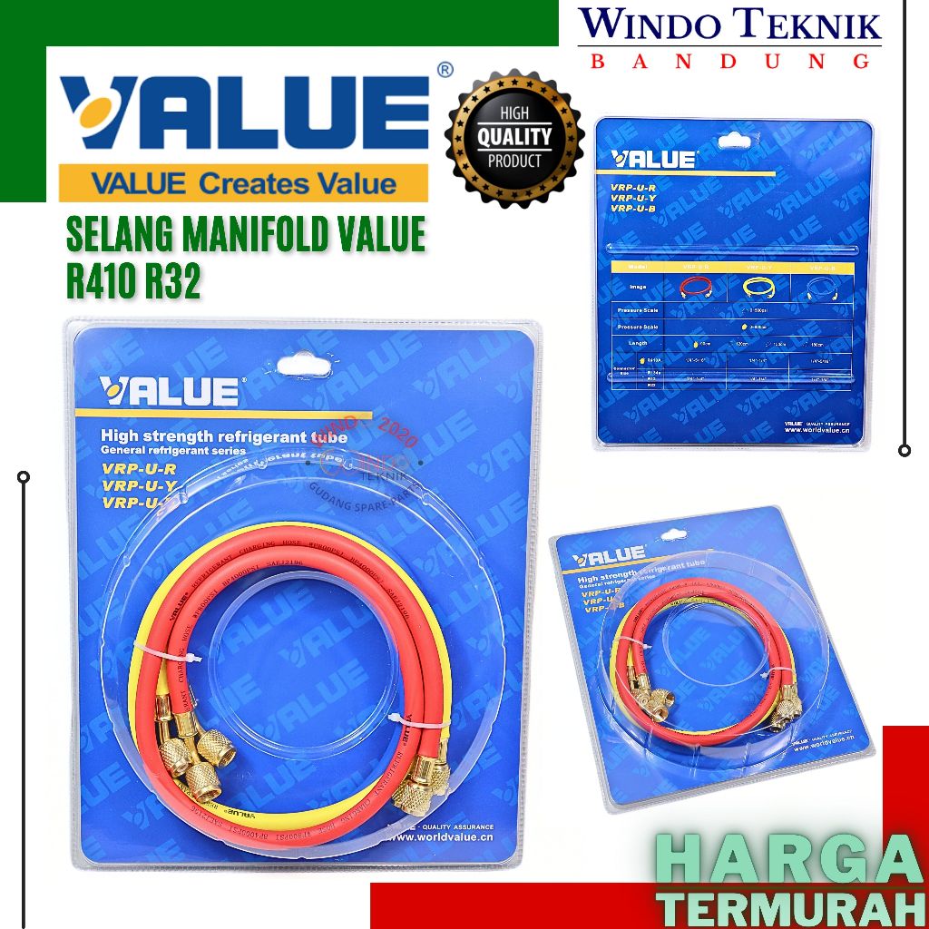 Jual SELANG MANIFOLD VALUE R410 R32 | SLANG MANIPOLD PENGISIAN FREON AC ...