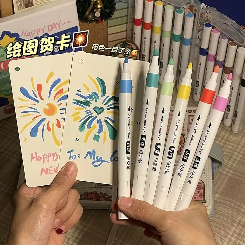 Jual Spidol Akrilik Marker 1 set Acrylic Marker Squeezy Pen Akrilik ...