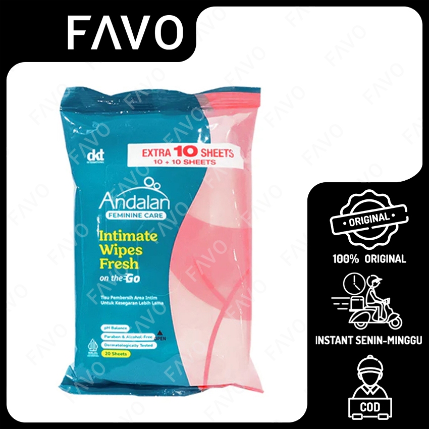 Jual Andalan Feminime Fresh Intimate Wipes - 10 Sheets - Tisu ...