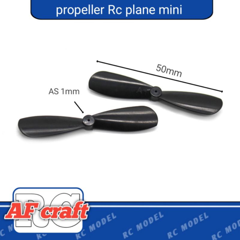 Jual AF Craft Propeller RC Plane 50m Mini AS 1mm 1pasang | Shopee Indonesia