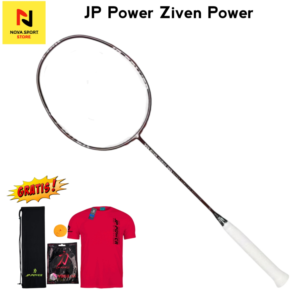 Jual Raket Badminton JP Power Ziven Power 7K Woven Limited Edition ...