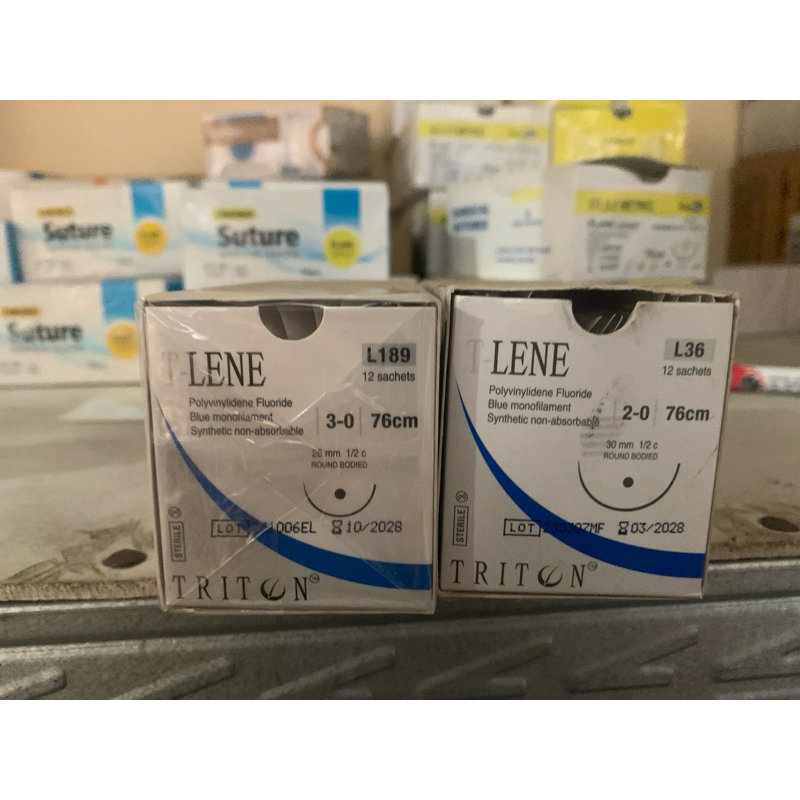 Jual BENANG TRITON T Lene Polyvinylidene Fluoride Sachets Blue ...