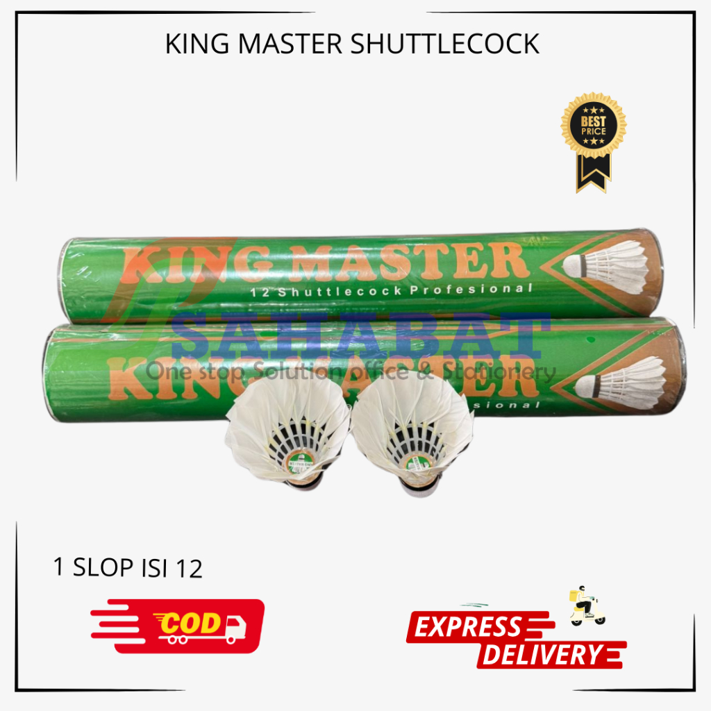 Jual SHUTTLECOCK / KOCK BADMINTON / KOK BULUTANGKIS ISI 12 KING MASTER ...