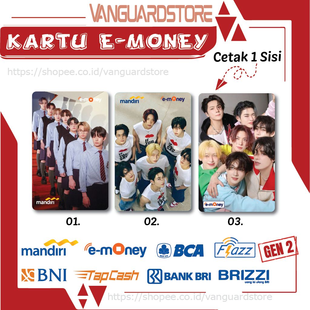 Jual KARTU E MONEY E TOLL KPOP KOREA ENHYPEN KUMPULAN EMONEY MANDIRI ...