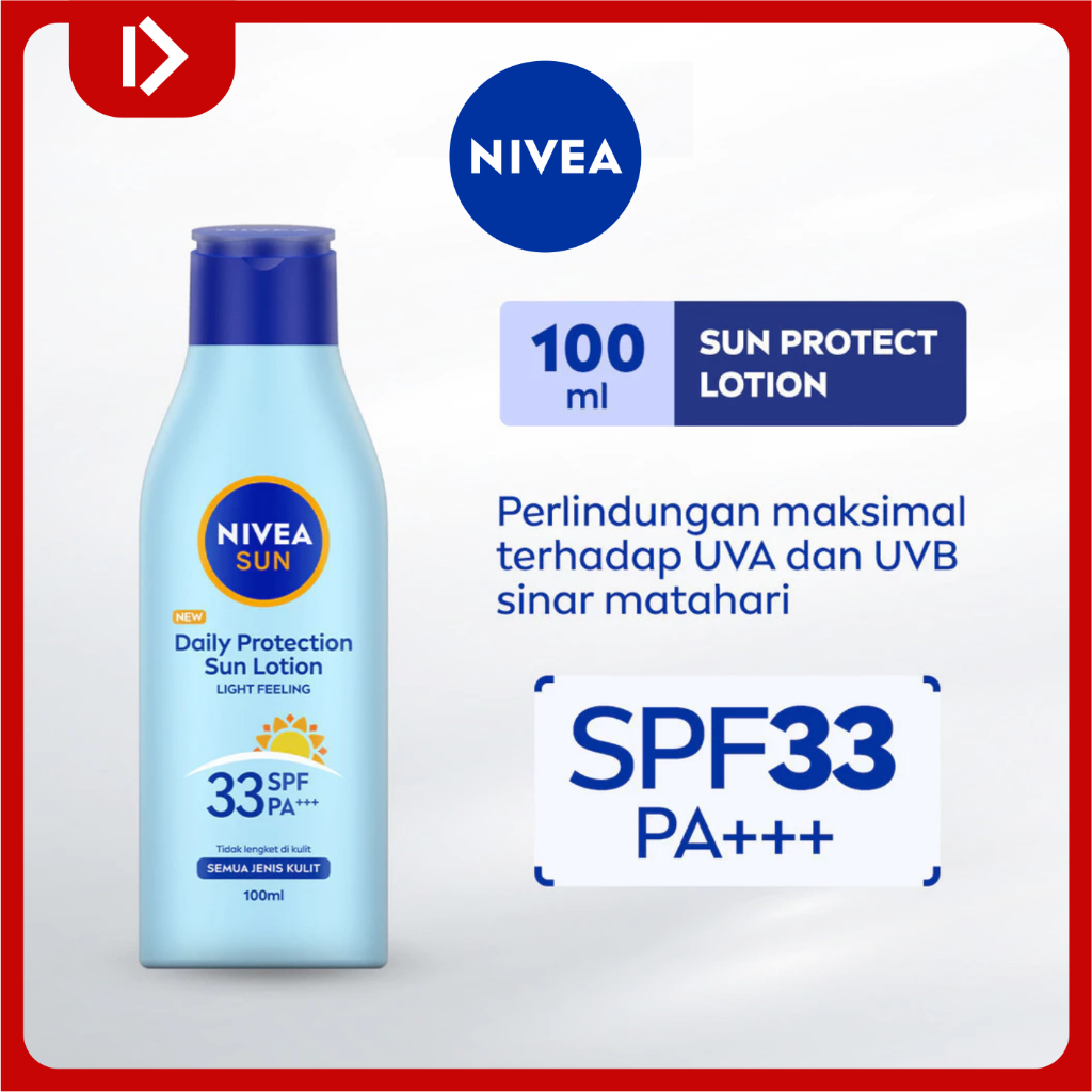 Jual DOSIDO - NIVEA Body Lotion Daily Protection Sun SPF33 100ml ...