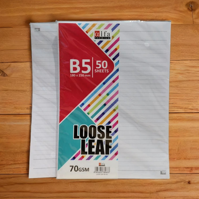 Jual LOOSE LEAF B5 BERGARIS ISI 50 LEMBAR | Shopee Indonesia