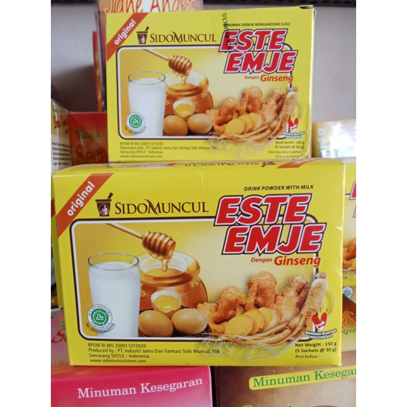Jual Este Emje Ginseng ( STMJ ) Sido Muncul Asli Rasa Original Isi 5 Sachets | Shopee Indonesia