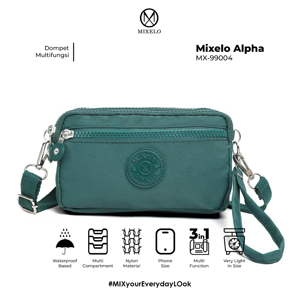 Jual Tas selempang mini Mixelo 99004 bahan nylon waterproof dompet ...