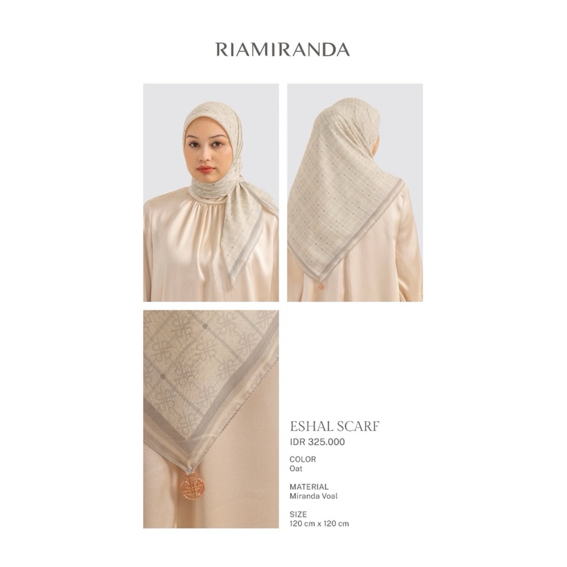 Jual ESHAL SCARF by Ria Miranda ( NEW ) | Shopee Indonesia