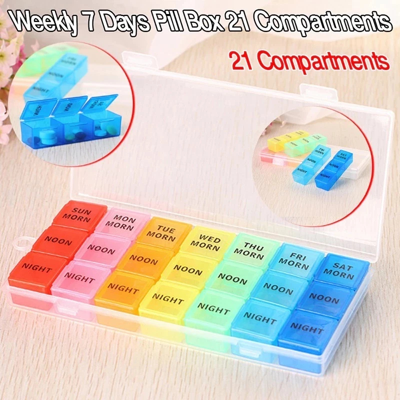Jual Kotak Obat Harian Colorful Kotak Pil 7 Hari Kotak Tempat ...