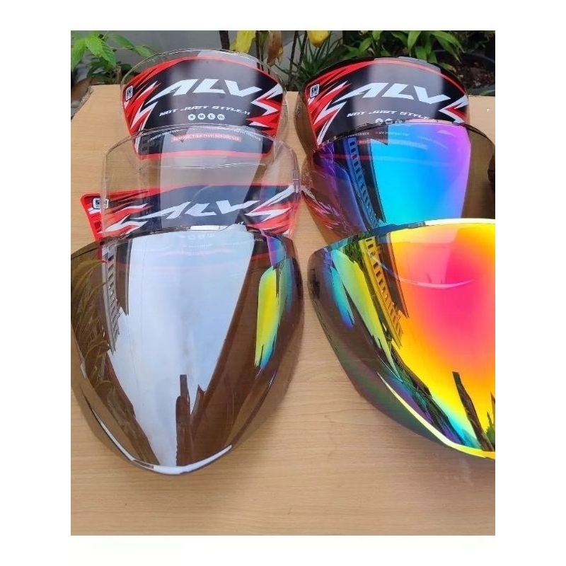 Jual kaca helm alv pro alv genos + berket /dudukan kaca | Shopee Indonesia