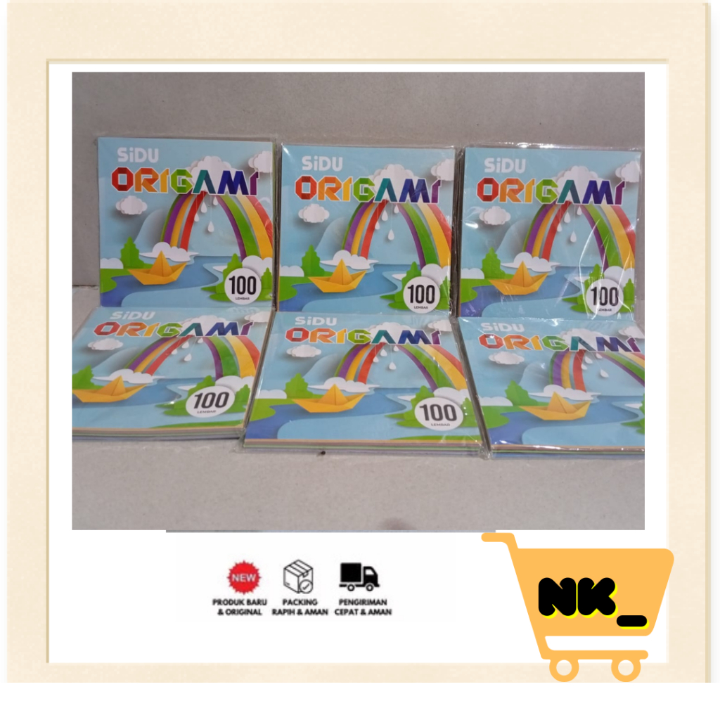 Jual NK- SIDU KERTAS ORIGAMI KECIL 100 LEMBAR 16X16CM | KERTAS LIPAT ...