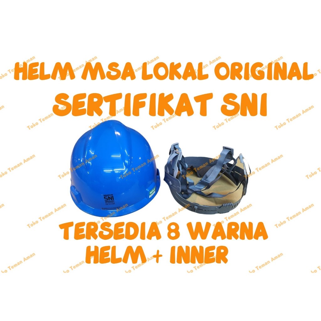 Jual Helm Safety MSA Lokal original SNI inner biasa / manual / geser ...