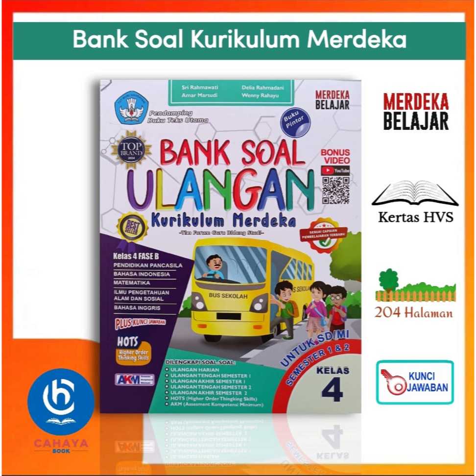 Jual Buku Bank Soal Ulangan Kurikulum Merdeka Kelas 4 SD/MI | Shopee Indonesia