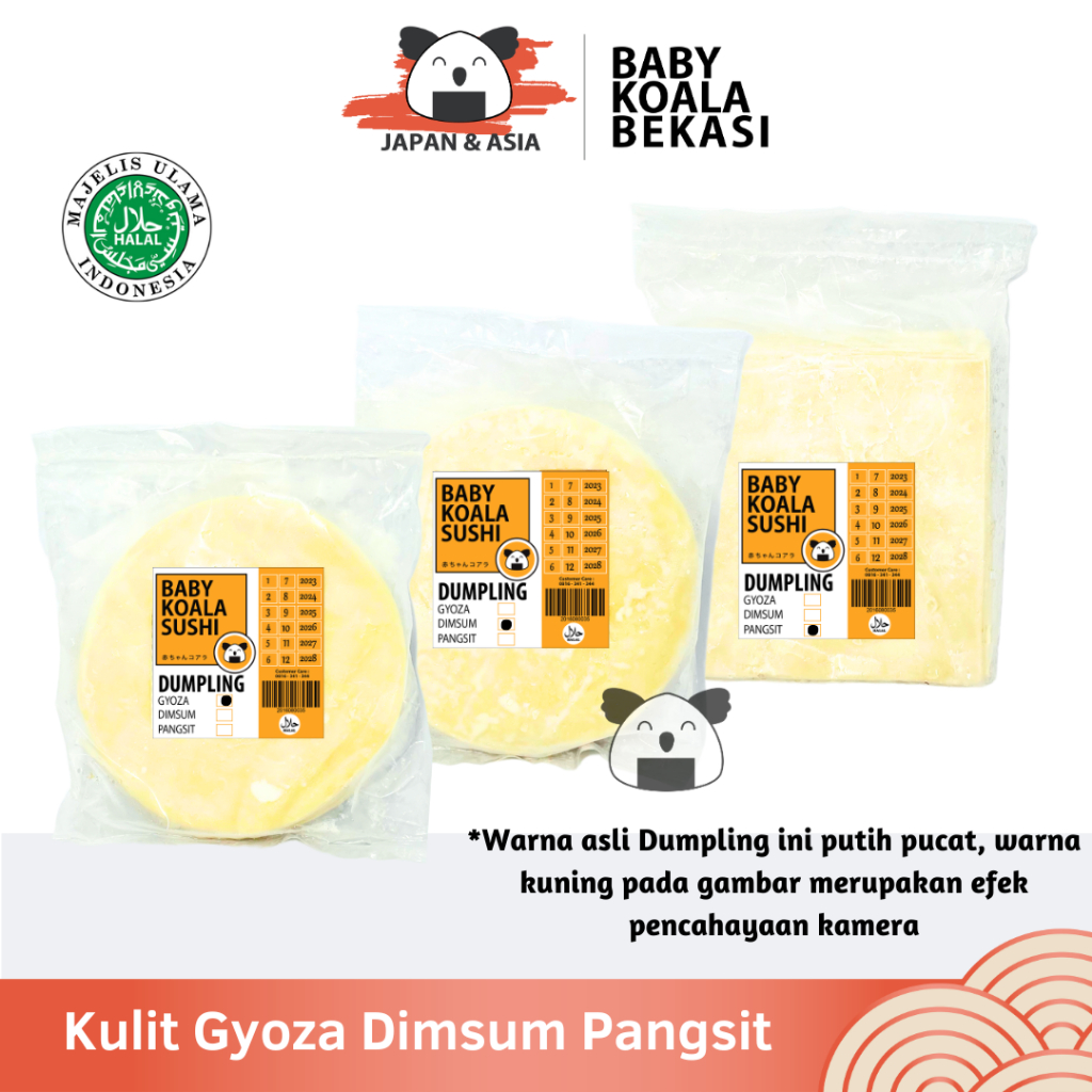 Jual KULIT GYOZA Dimsum Pangsit Frozen 2O Lembar | Suikiaw Dumpling ...