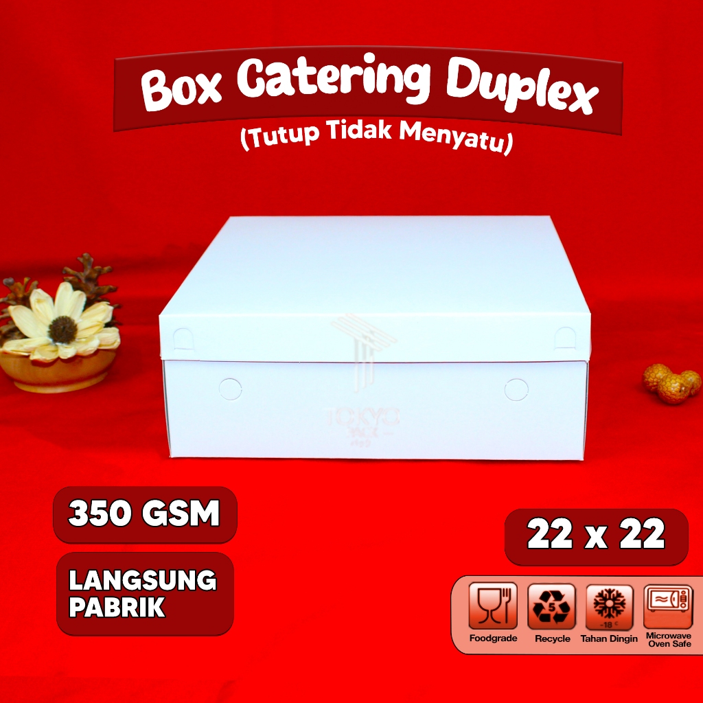 Jual DUS BOX NASI DUPLEX - DUS BOX CATERING - KOTAK NASI KUE MAKANAN ...
