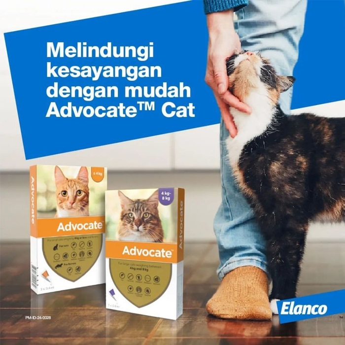 Jual ADVOCATE Cat Elanco Obat Kutu Kucing Advocate | Shopee Indonesia