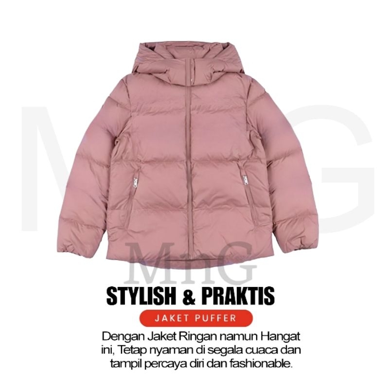 Jual Jaket Musim Dingin Wanita Puffer Winter Unisex Mantel Tebal Waterproof | Shopee Indonesia