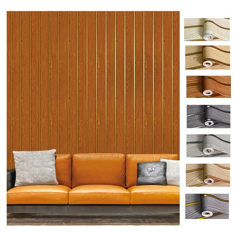 Jual Wallpaper Dinding Kayu List Gold Ukuran 8m s/d 10m x 45cm | Shopee ...