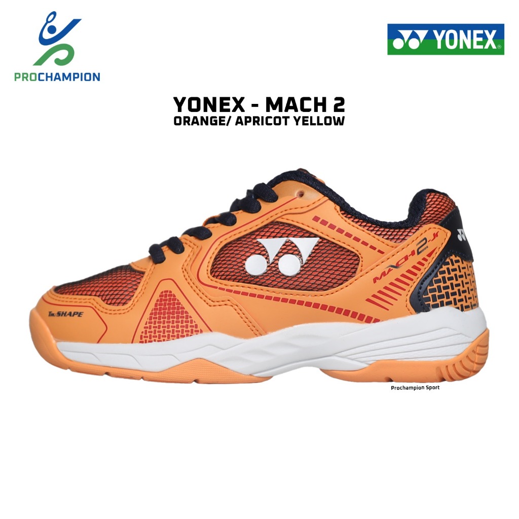 Jual Sepatu Badminton Yonex MACH 2 Orange Apricot Yellow | Shopee Indonesia