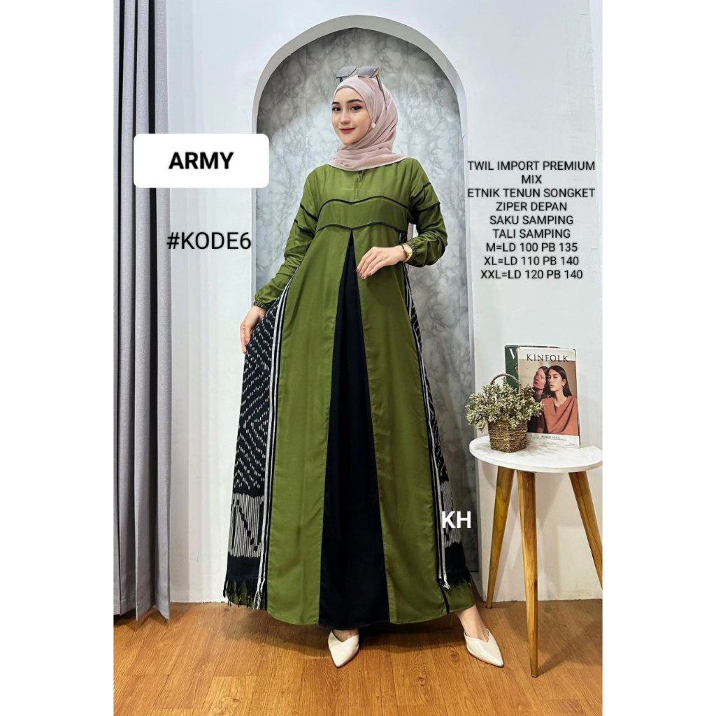 Jual COD GAMIS TWIL MIX ETNIK TENUN SONGKET TROSO SEPERTI ANJANI DAN ...