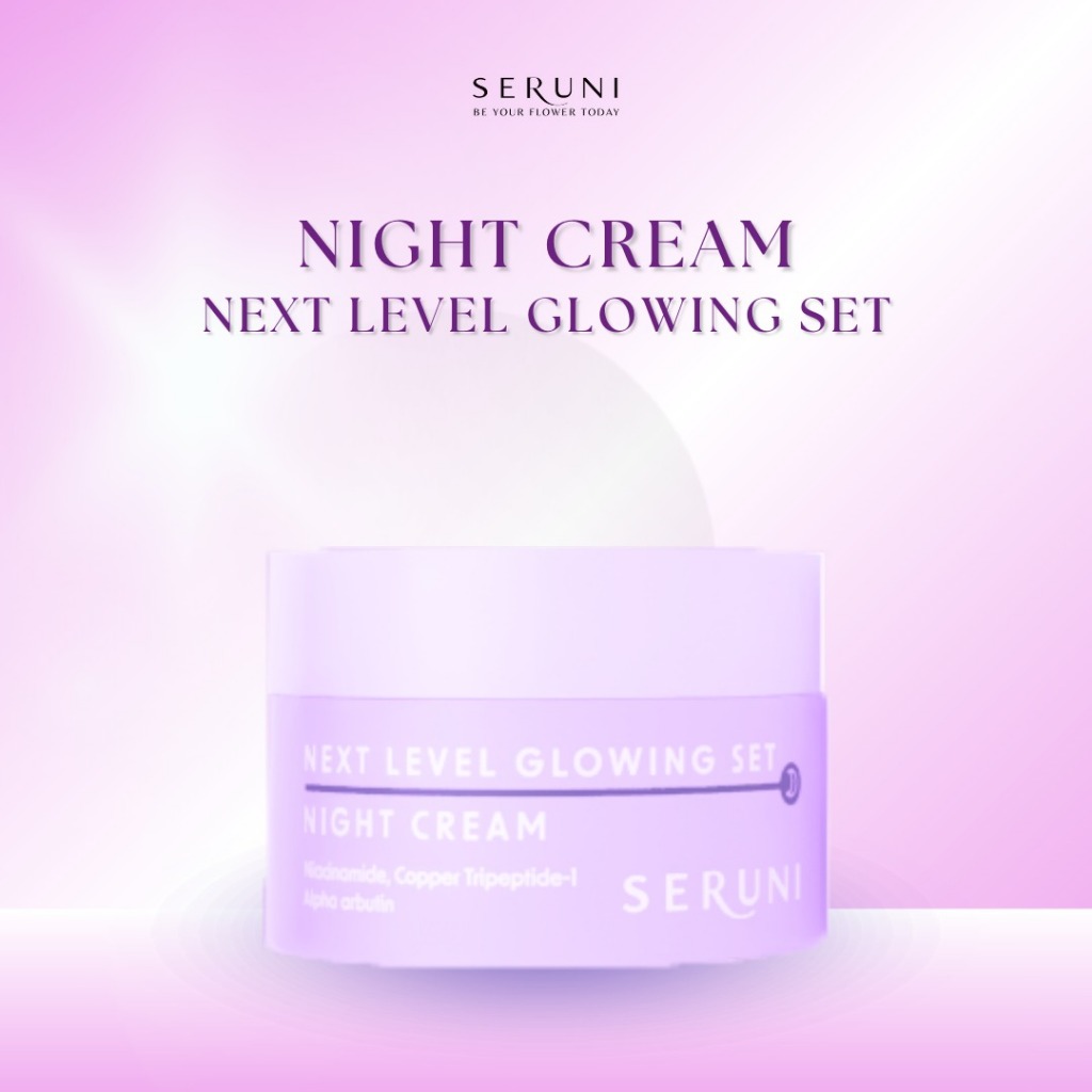 Jual Seruni - NIGHT CREAM NEXT LEVEL GLOWING SET - Membantu Mencerahkan ...