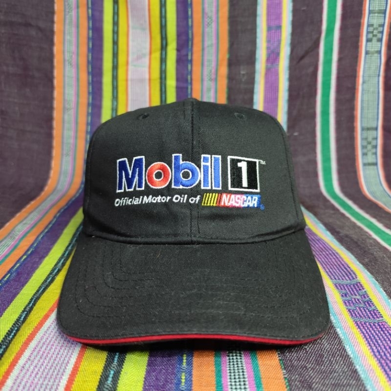 Jual Mobil 1 Official Motor Oil of NASCAR Strapback Hat | Shopee Indonesia